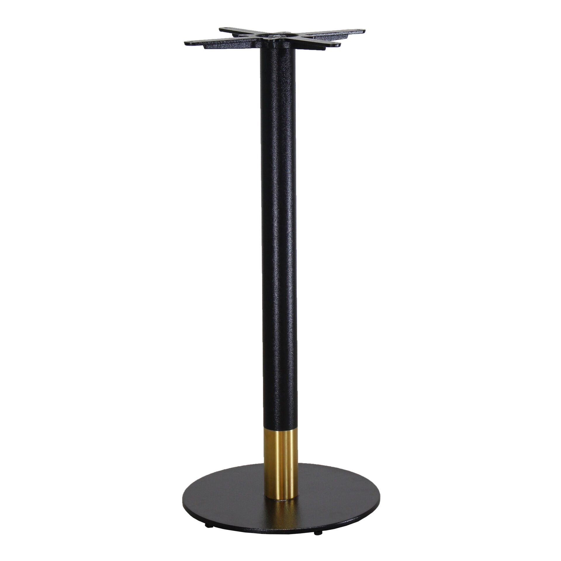Disco Bar Table Base 600DIA - Two Tone - Black/Gold