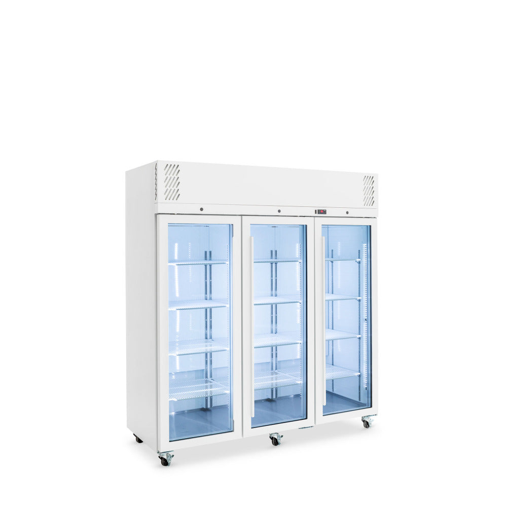 Pearl - 3 Door White Colorbond Upright Display Refrigerator